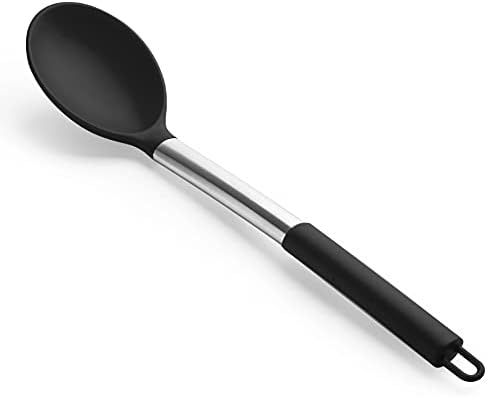 Large Silicone Cooking Spoon: Non-Stick, Heat-Resistant - Perfect for ...
