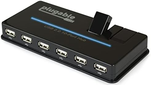 Supercharged 10-Port USB Hub: Lightning Speeds, Powerful Adapter - UTECHPIA