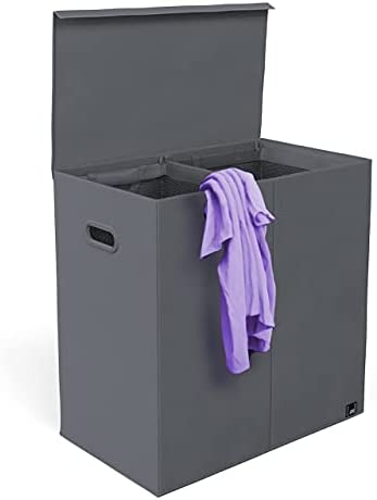 2-in-1 Hamper: Concealed Bags, Sort & Store - UTECHPIA