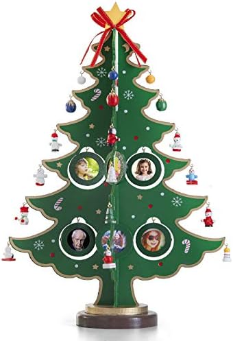 DIY Christmas Tree with 8 Picture Frames and 24 Ornaments - UTECHPIA