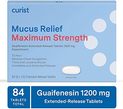 Clear Congestion with Curist Mucus Relief - 1200 mg Maximum Strength ...