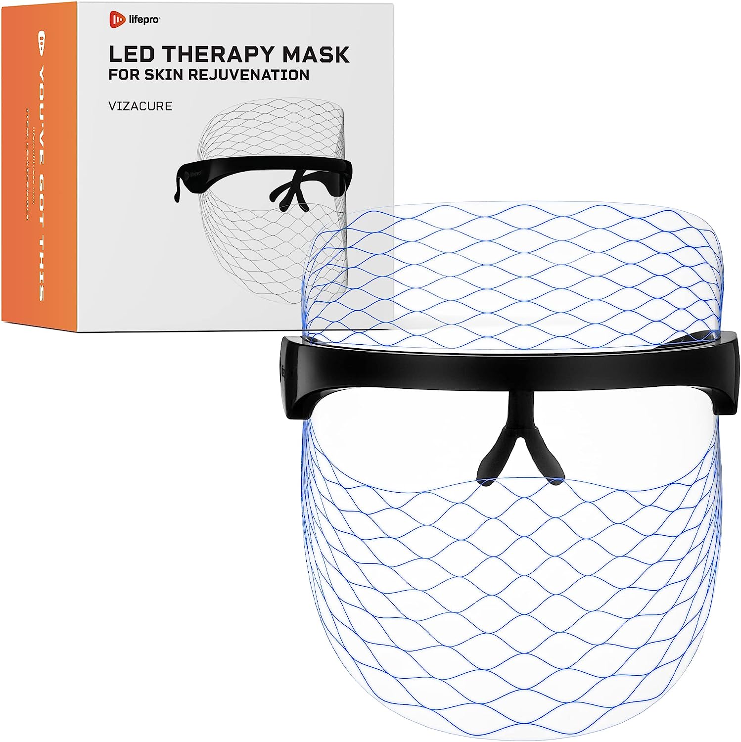 Portable LED Face Mask for Ultimate Face & Neck Skincare - UTECHPIA