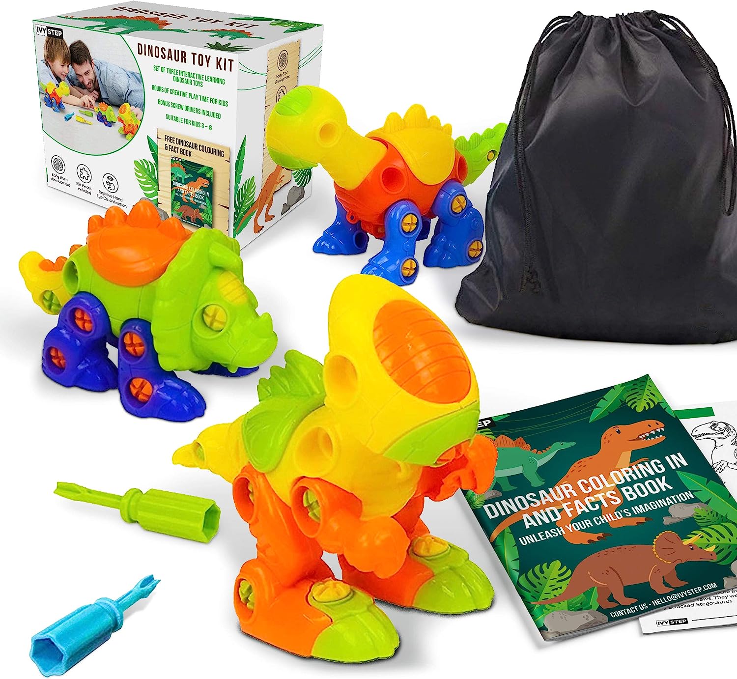 Build & Play Dino Set - STEM Educational Toy - UTECHPIA