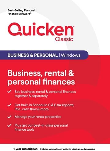 "Boost Finances Now with Quicken: Business & Personal Software - 1 Year ...