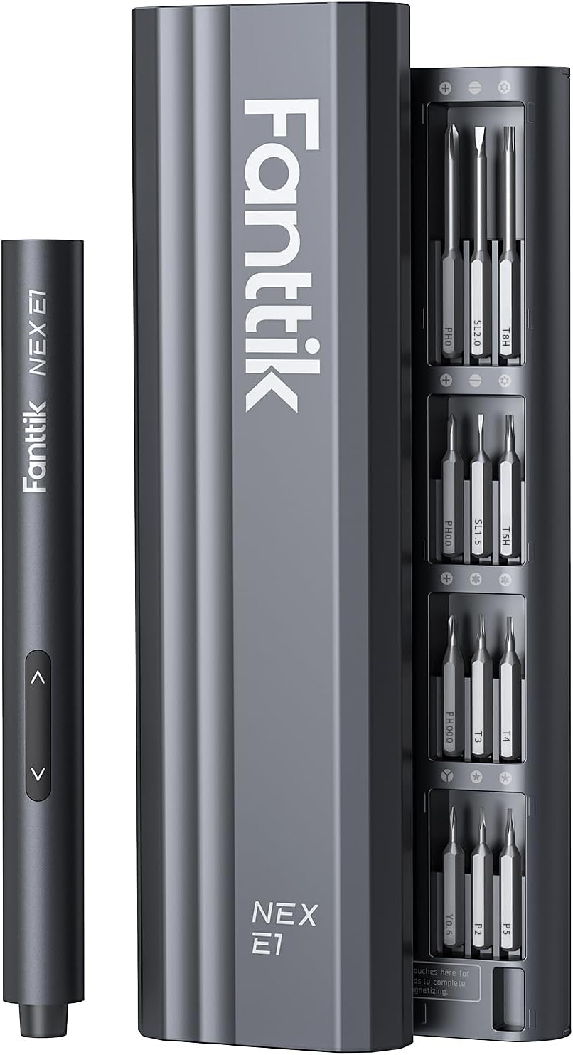 Fanttik NEX E1 3.7V Mini Electric Screwdriver Precision Screwdriver, 12 ...