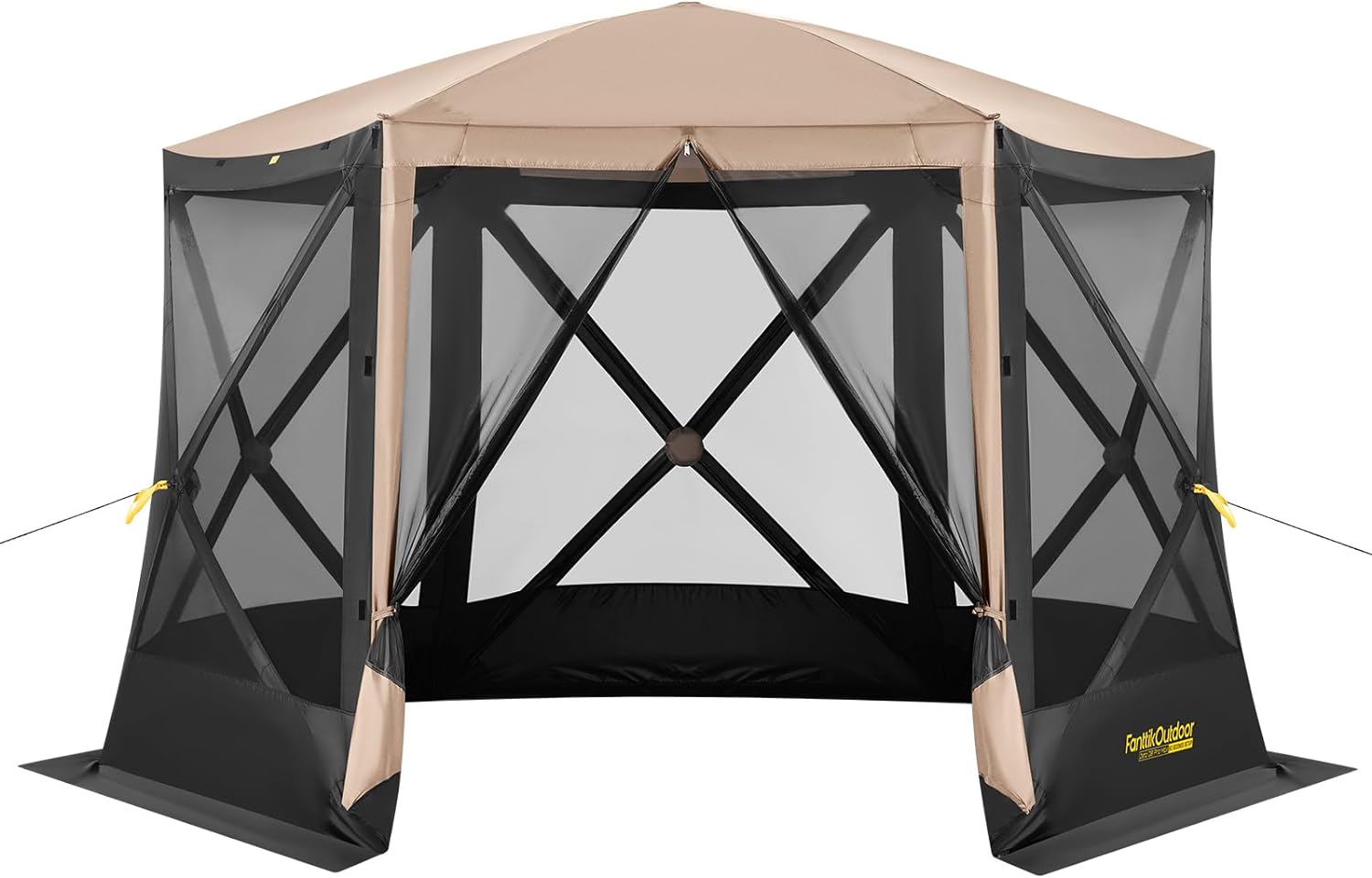 Camping Canopy Gazebo Tent, 8 Person Pop-up Screen Tent for Camping 6 ...